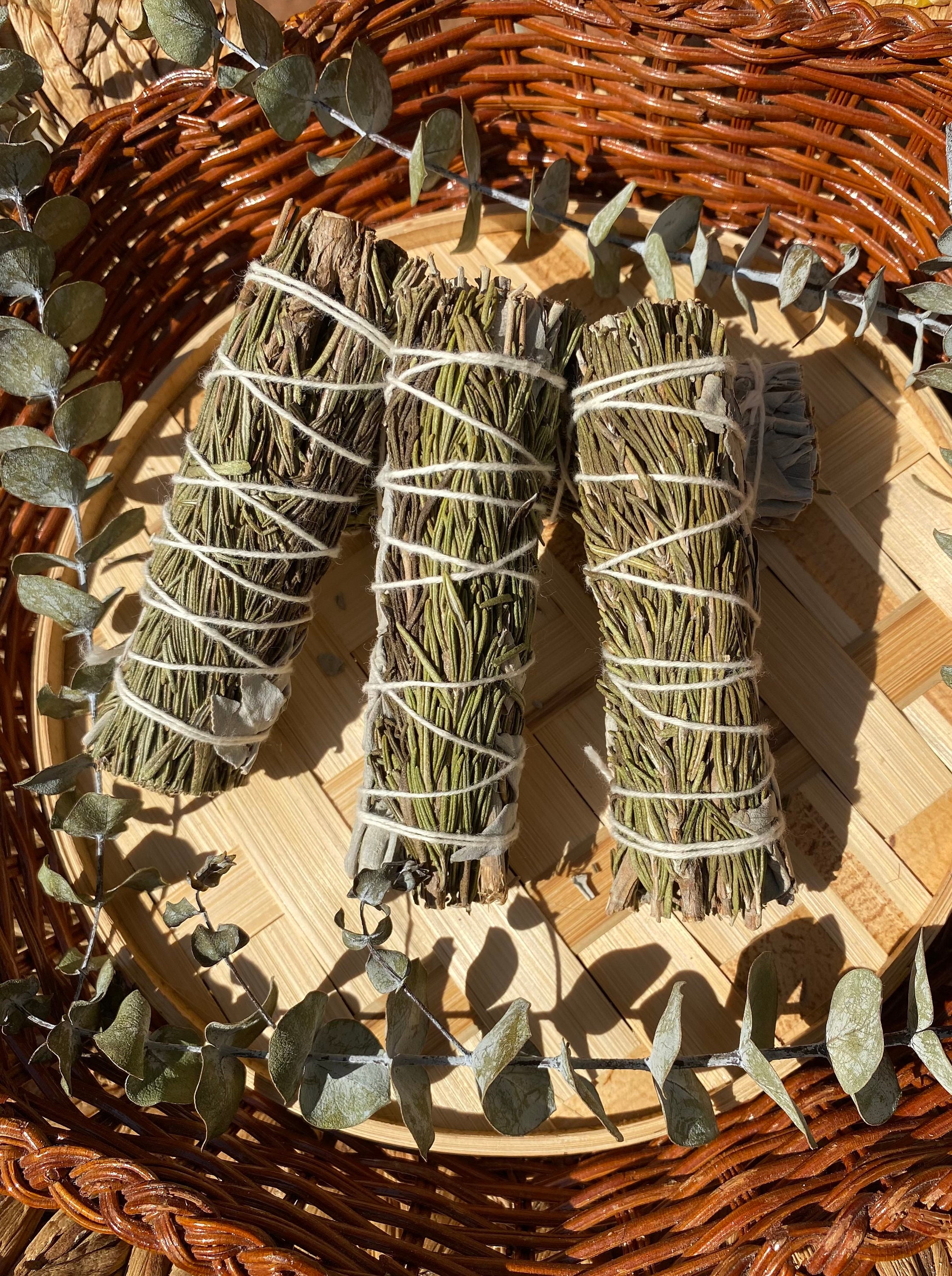 Rosemary Smudge Stick, Rosemary Sage Stick, Rosemary and White Sage ...