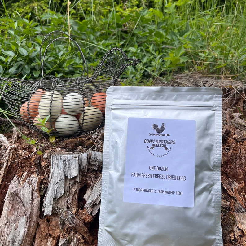 Farm Fresh Freeze Dried Eggs- One Dozen - Etsy