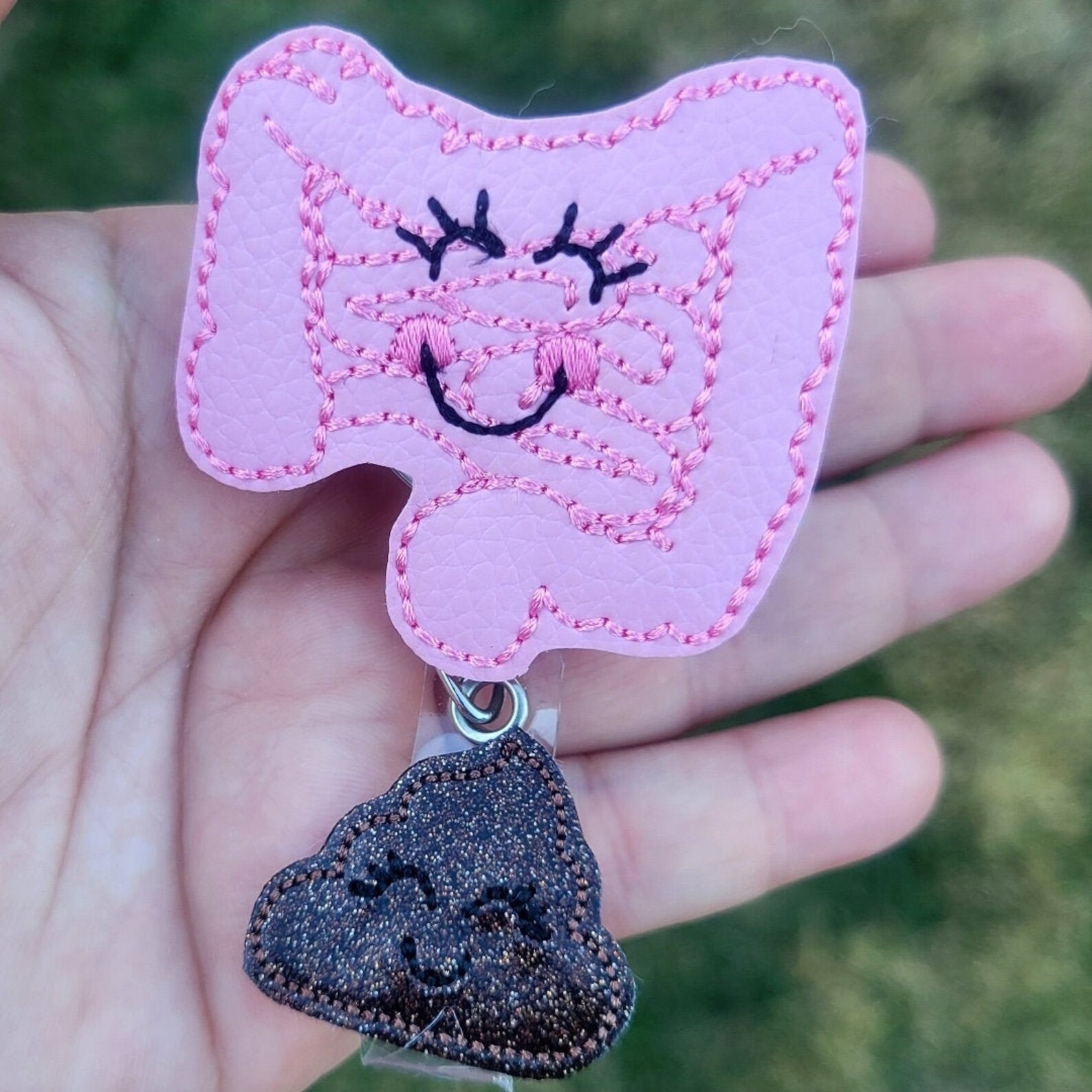 Intestines With Poop Badge Reel, Poop Badge Reel, Intestines Badge Reel ...