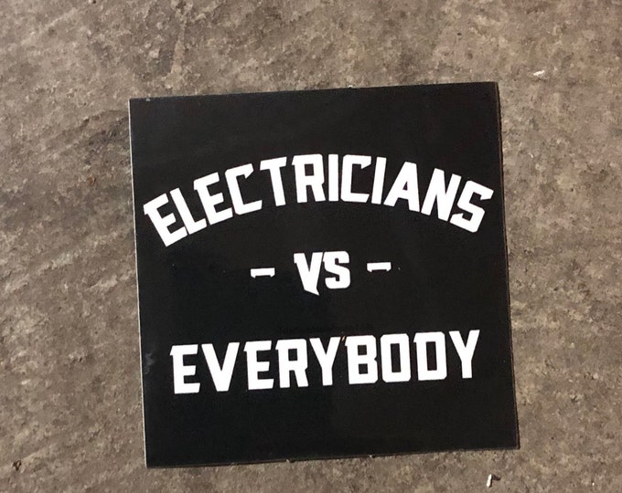 Electrician Vinyl Sticker Bundle, Waterproof, Electrician Humor ...