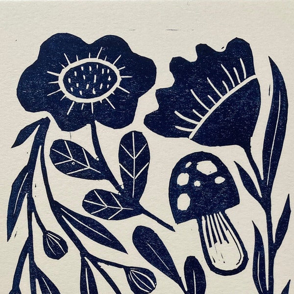 Small Linocut - Etsy