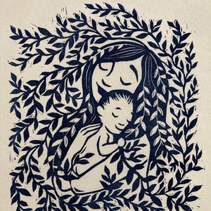 Original Linocut Print, "love" - Etsy