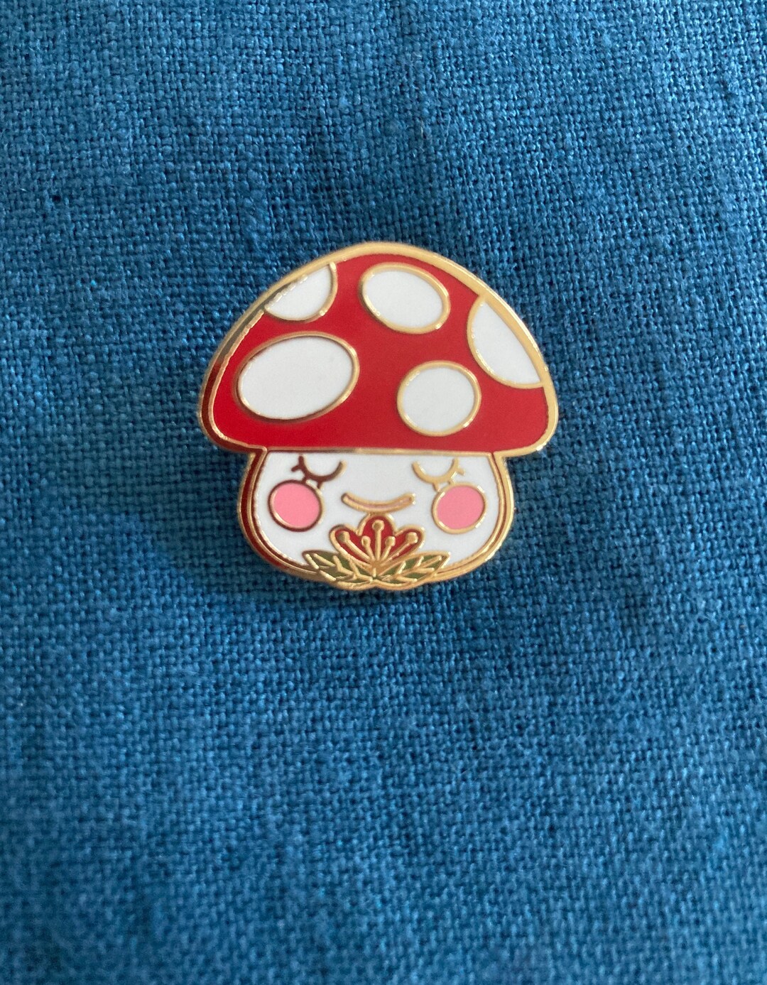 Enamel Pin, Cute Lapel Pin, Hard Enamel, "modest Mushroom", Kawaii ...