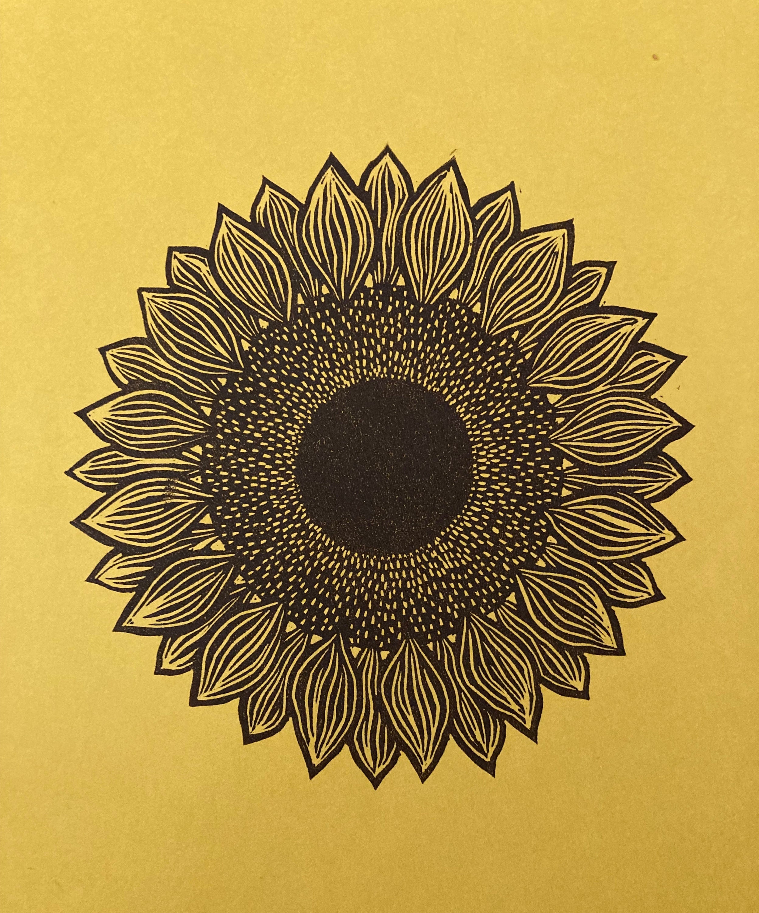 Original Linocut Print, 