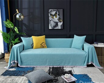 Blue Sofa Covers | Etsy