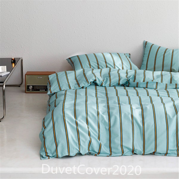 Grey Blue Bedding - Etsy