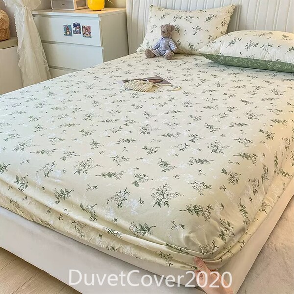 Floral Queen Fitted Sheet - Etsy