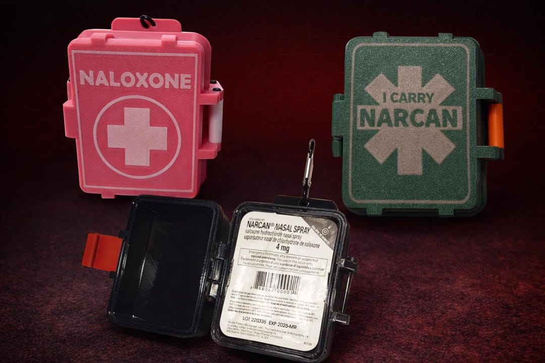 Naloxpod - Rigid Case for 2 Naloxone Nasal Sprays (narcan), Shockproof ...