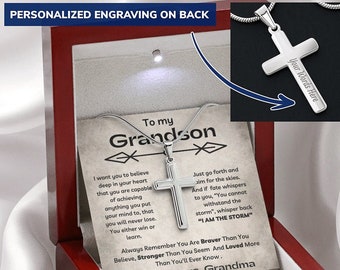 Cross for Grandson - Etsy