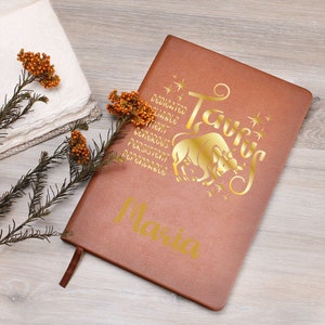 Personalized Taurus Zodiac Constellation Journal, Manifestation Journal ...