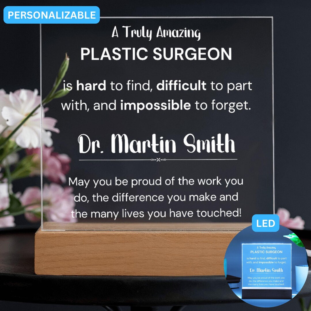Plastic Surgery Present, Gift Idea Aesthetic Doctor, Plastic Surgery ...