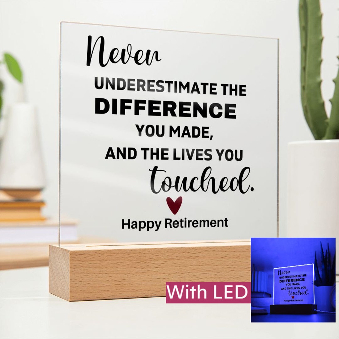 Personalized Retirement Gift, Retirement Wooden Keepsake, Retirement ...