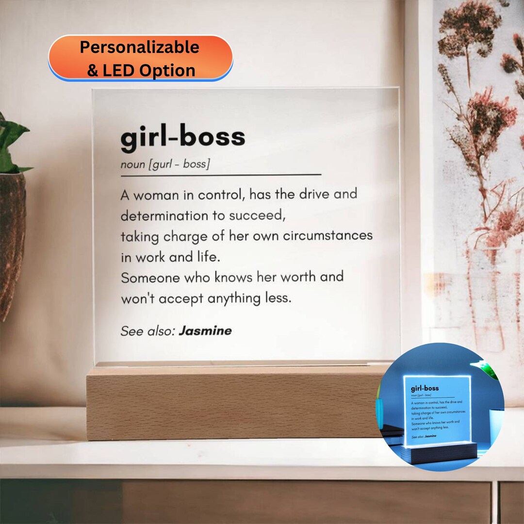 Personalized Gift for Girl Boss, Boss Lady Gift for Her, Women Boss ...