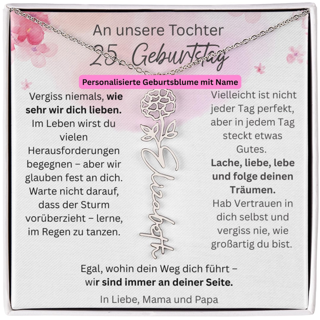 25 Geburtstag Tochter