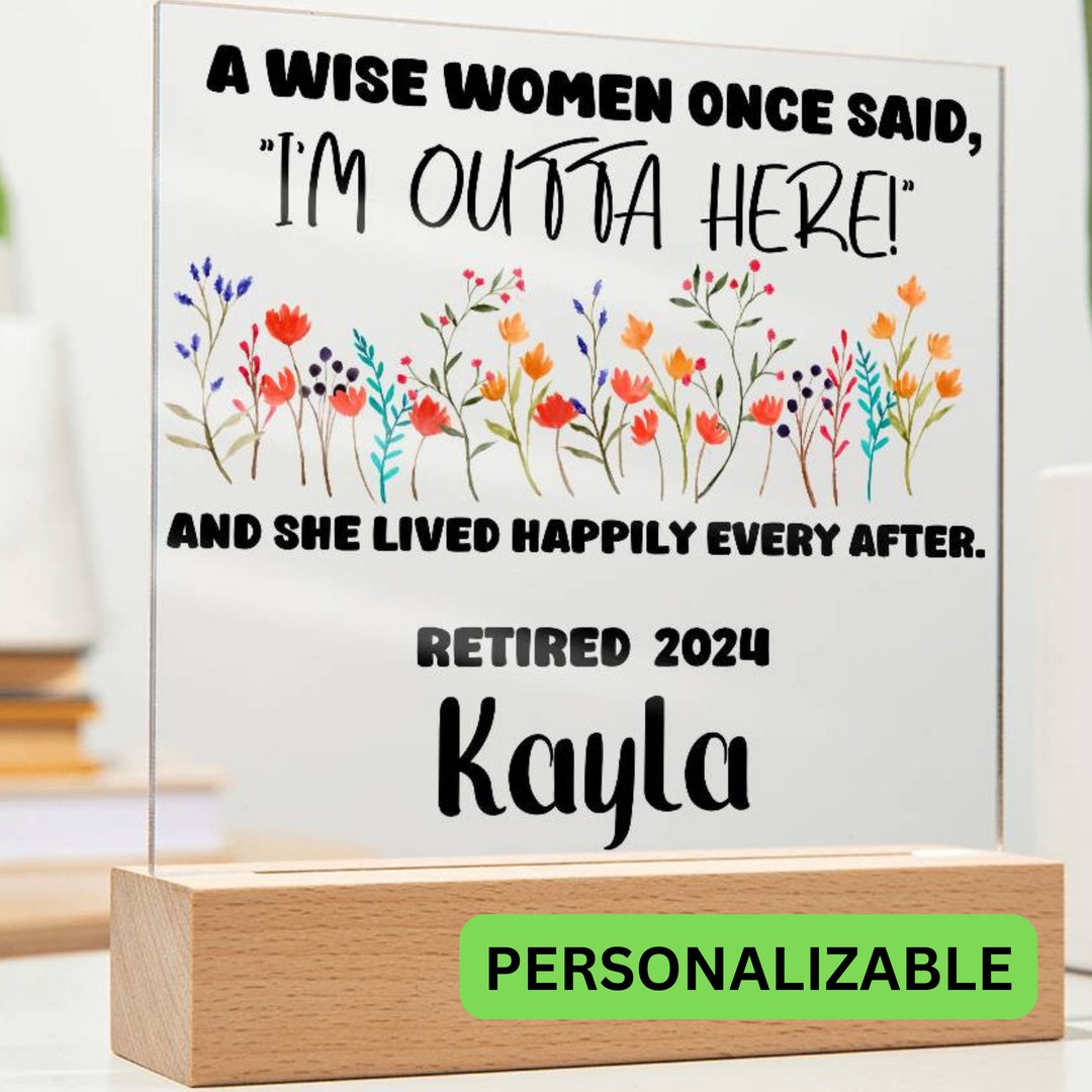 Retirement Gifts, Sister Mom Retirement, Personalized Retirment Gift ...
