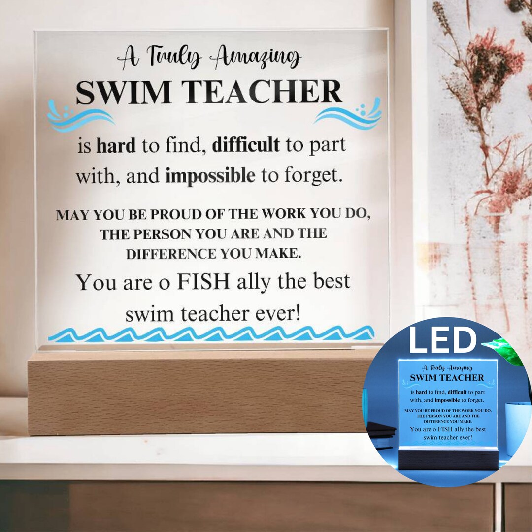 Personalized Swim Coach Gift, Swim Coach Sign, Swimming Coach Gift ...