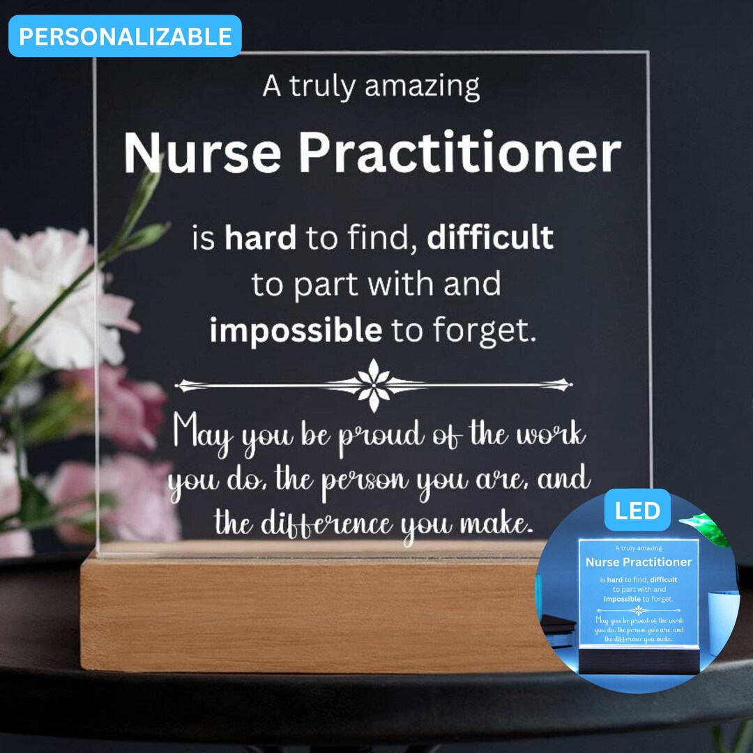 Nurse Practitioner Acrylic Desk Name Sign, Nurse Practitioner ...