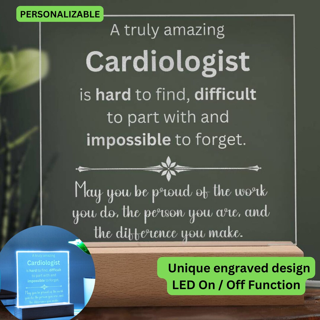 Cardiologist Gift, Cardiologist Thank You Gift, Cardiologist Leaving ...
