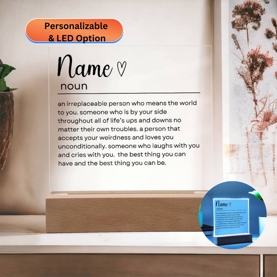 Personalized Best Friend Gift, Best Friend Definition, Personalized ...