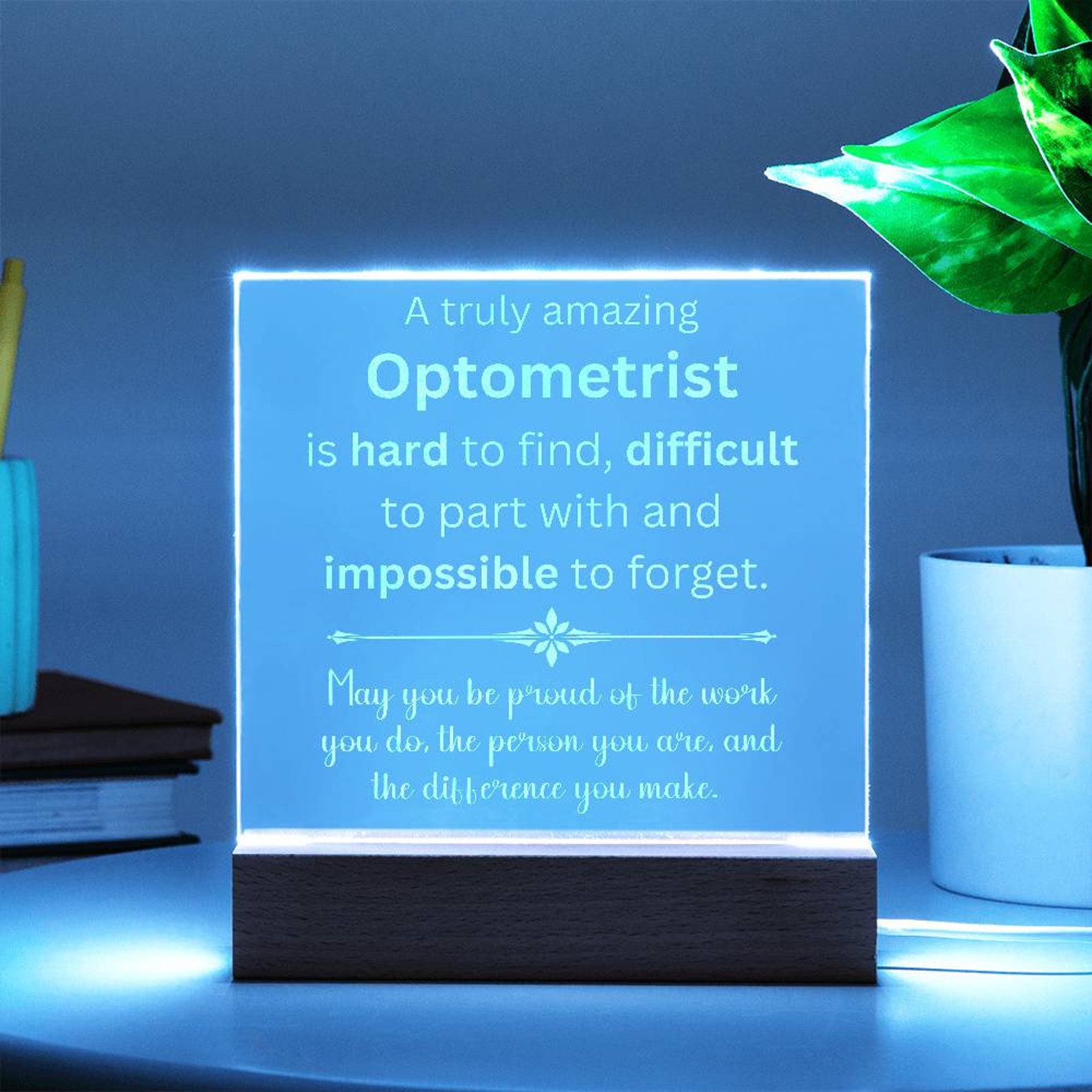 Optometrist Thank You, Optometrist Leaving Retirement Gift, Optometrist ...