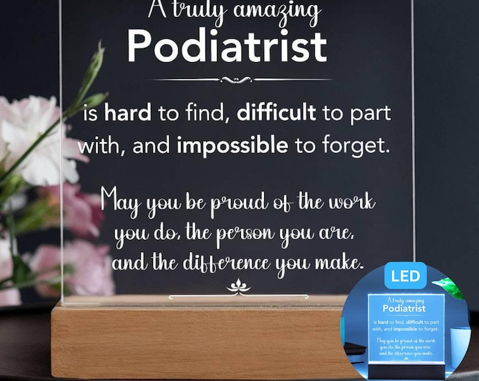 Personalized Podiatrist's Gift Figurine - Custom Made Foot Doctor ...