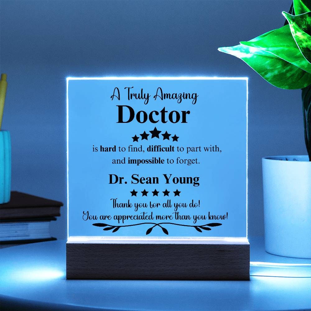 Doctor Thank You Acrylic Plaque, Thank You Gift for Doctor, Doctor ...