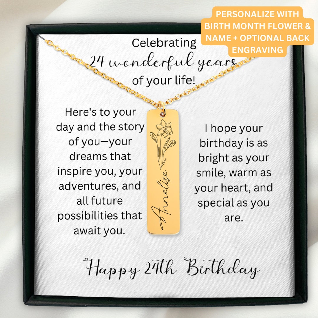 Personalized 24th Daughter Birthday, Special 24th Birthday Birth Month ...