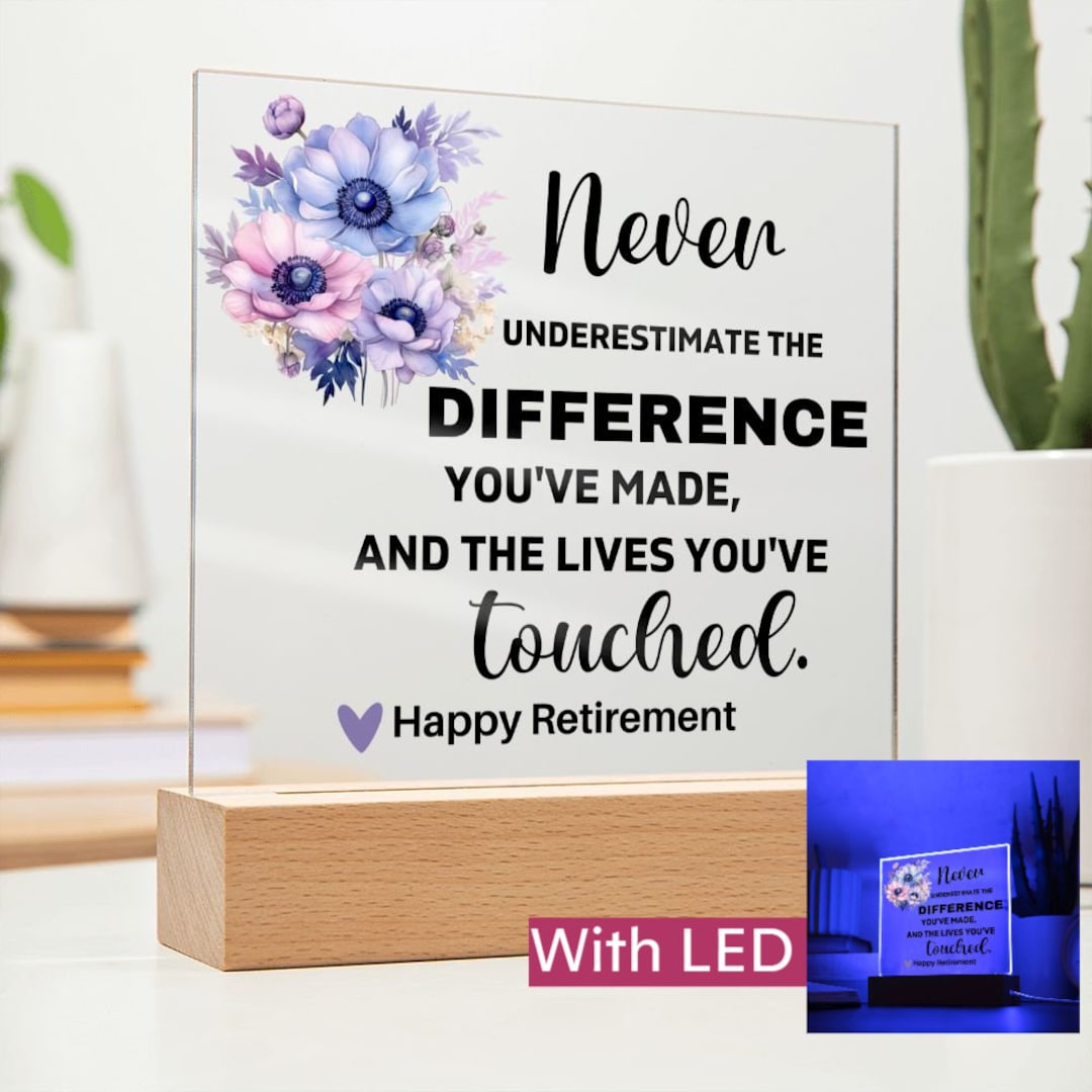 Personalized Retirement Gift, Retirement Wooden Keepsake, Retirement ...