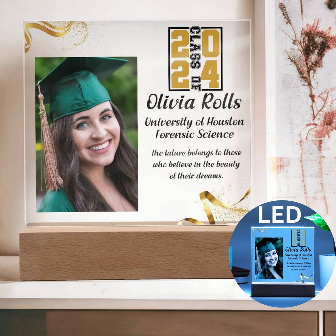Graduation Plaque Personalized With Photo, Class of 2024, Graduation ...