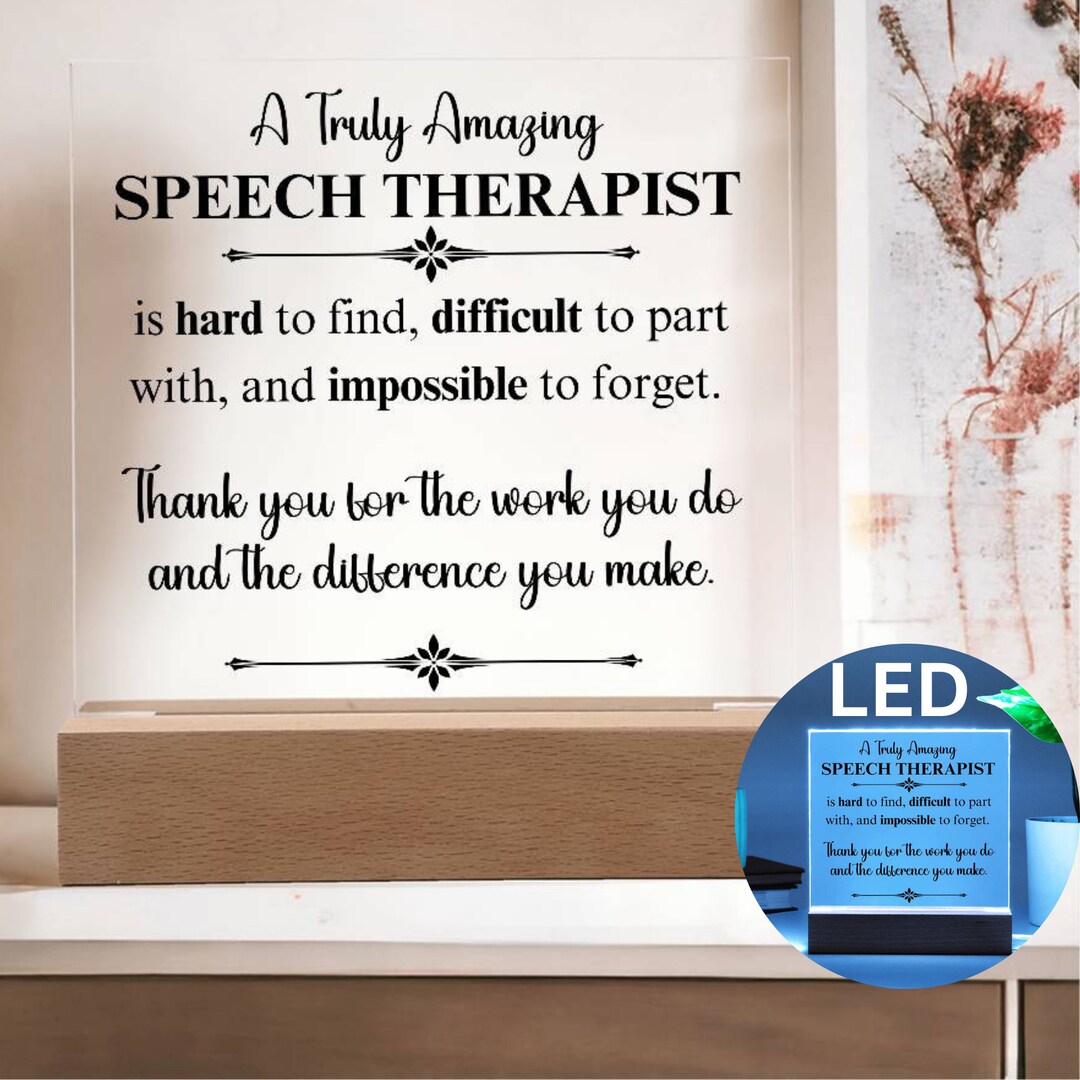 Custom Speech Therapist Gifts, Personalized Gift for Speech Therapist ...
