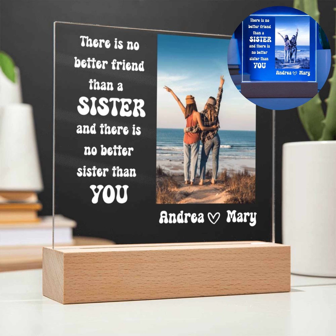 Sister Gifts, Sister Personalized Gift From Sister, Sister Photo Gift ...