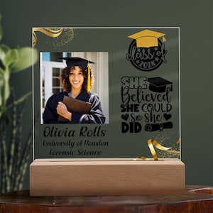 Personalized Graduation Gift, Graduation Plaque With Photo, Graduation ...