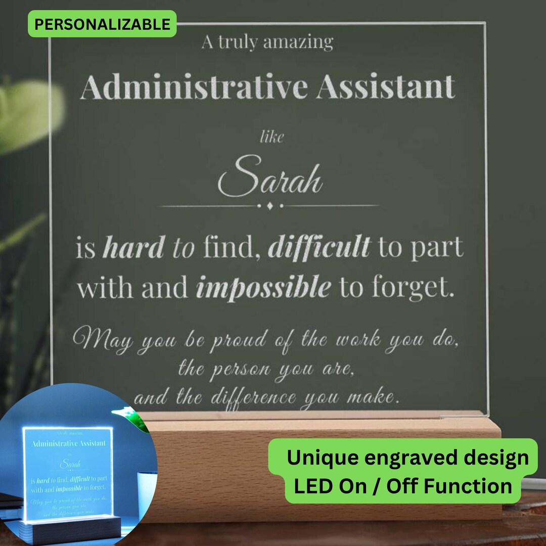 Administrative Assistant Appreciation Gift, Coworker Gift, Boss Day ...