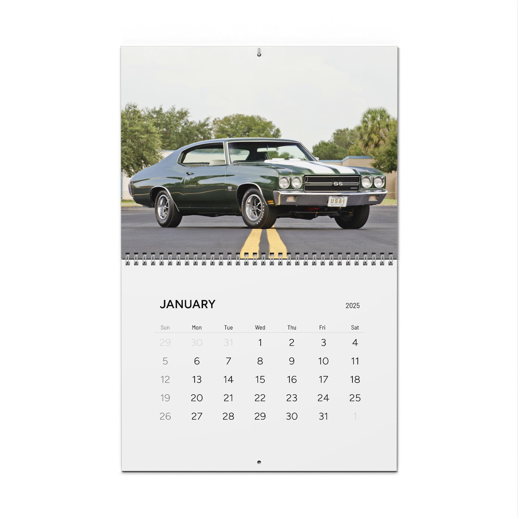 Classic Cars Calendar, Chevrolet Chevelle SS, Chevrolet Calendar ...