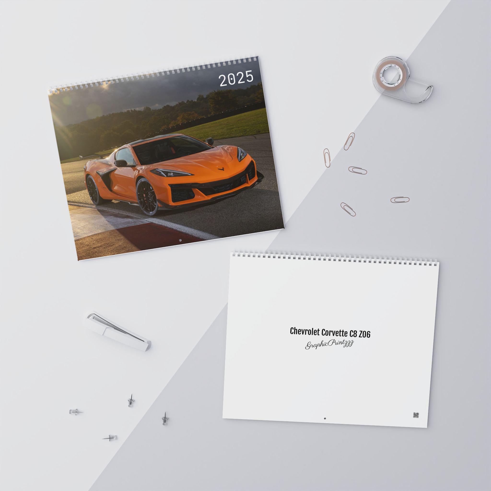 Super Cars Calendar, Corvette C8 Z06, Corvette Calendar, Corvette Wall ...