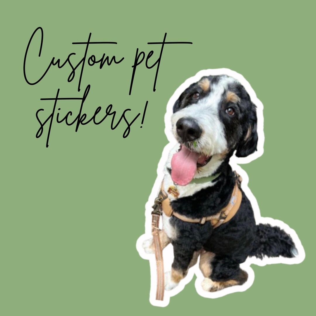 Custom Pet Sticker, Pet Sticker, Make Your Own Sticker Dog and Cat ...