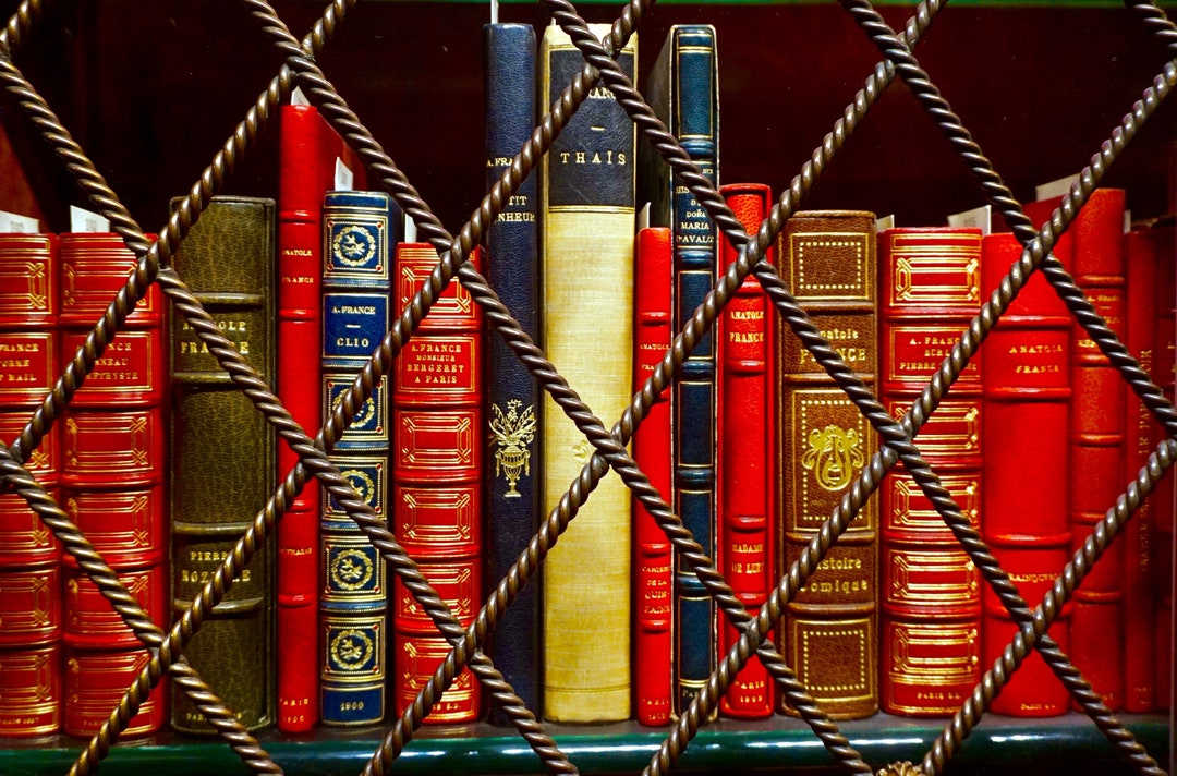 Metal Wall Art Photo Print, Vintage Library Books - 5x7, 8x10, 11x14 ...