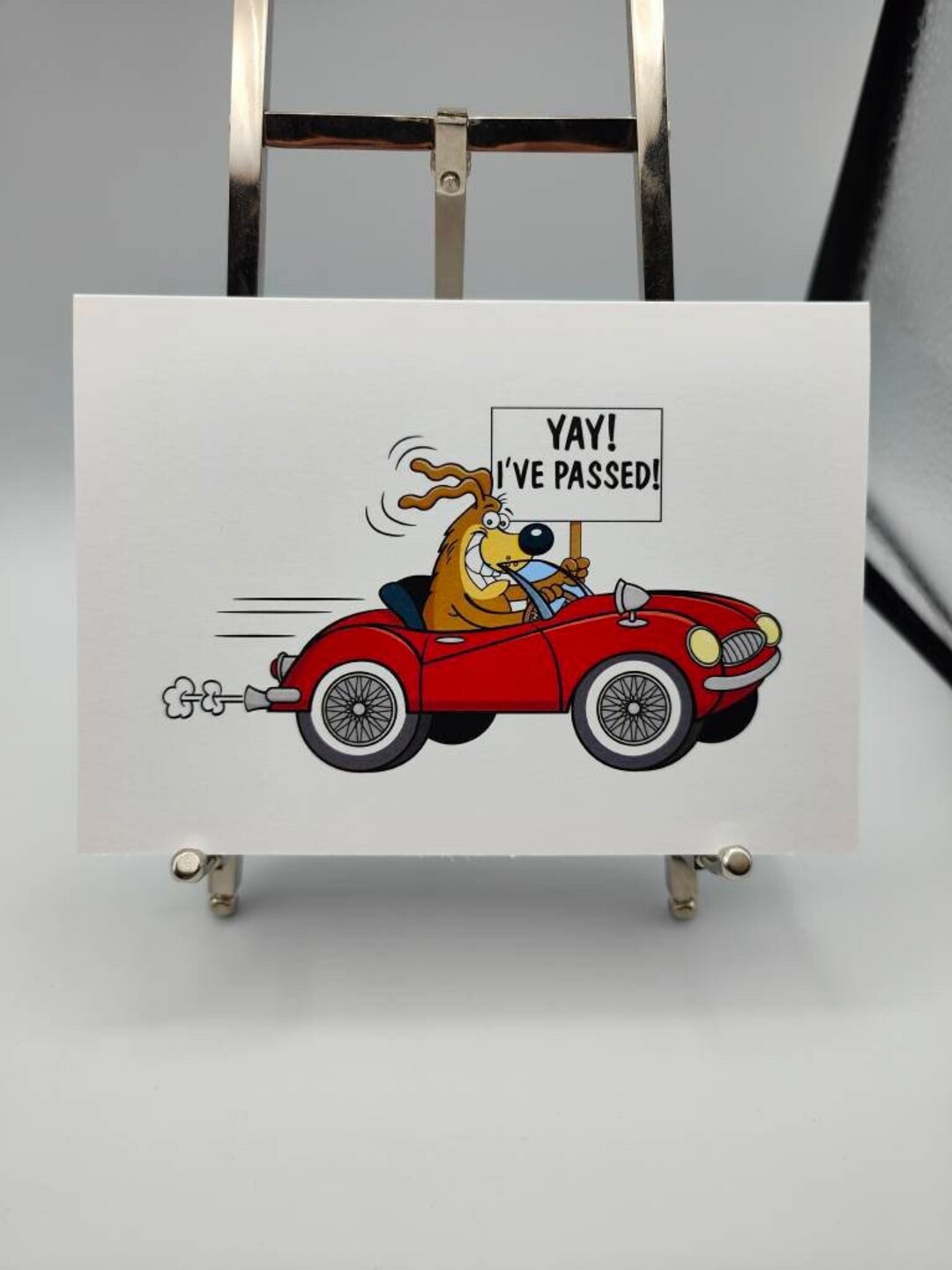 Driving Test Pass Card, Well Done, Congratulations, A6/A5 Greetings ...