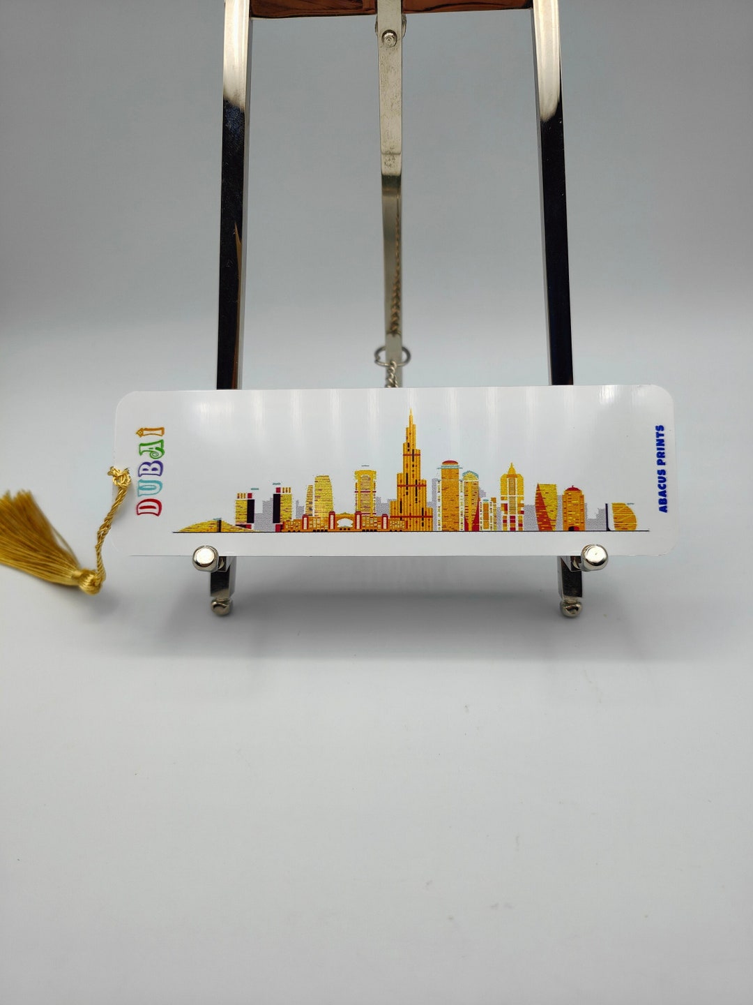 Metal Dubai Skyline Bookmark, Artwork Drawing, Middle East Landmarks ...