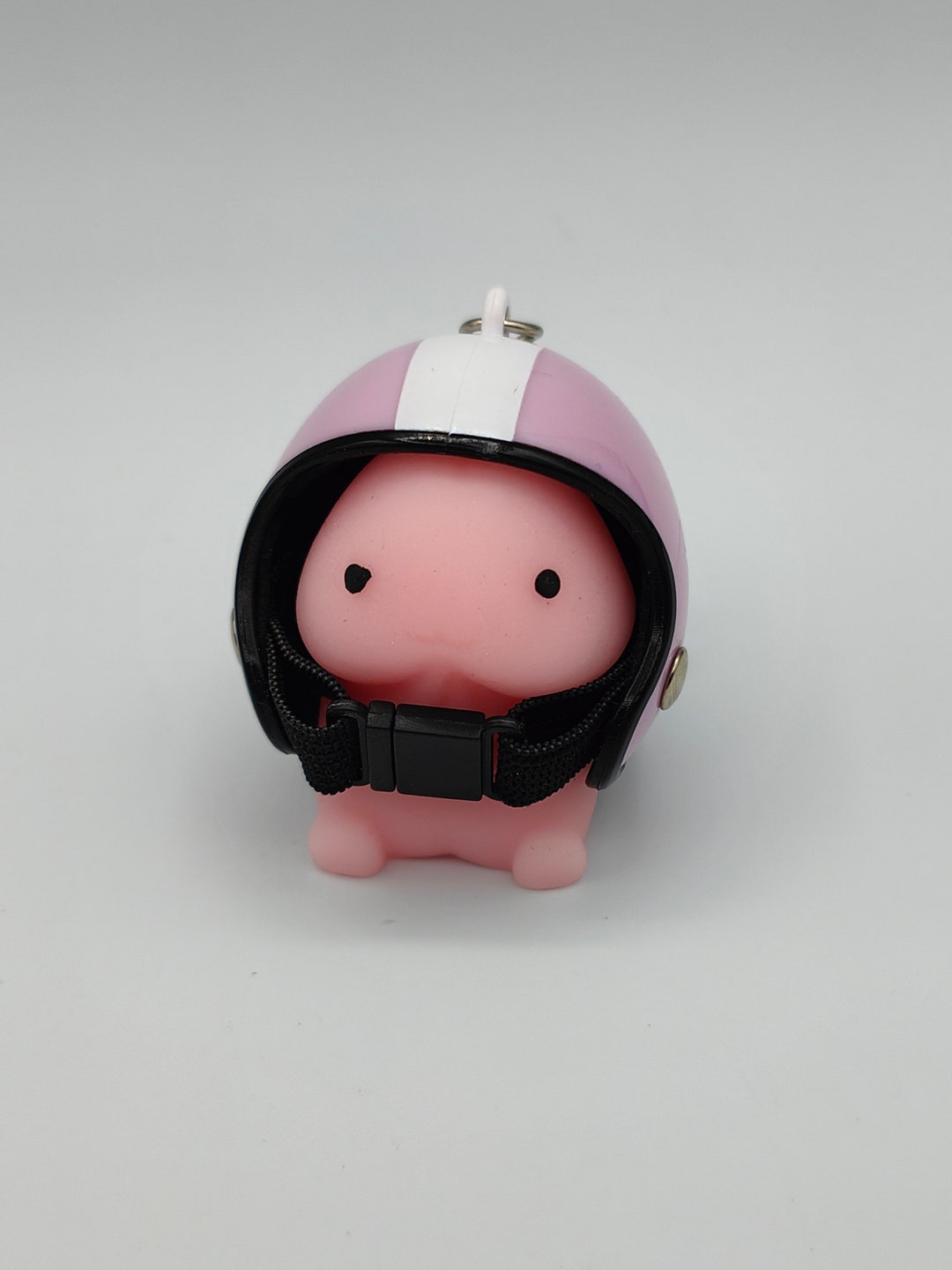 Crash Helmet Willy Keychain, Stress Relief Toy, Pink Pecker, Novelty ...