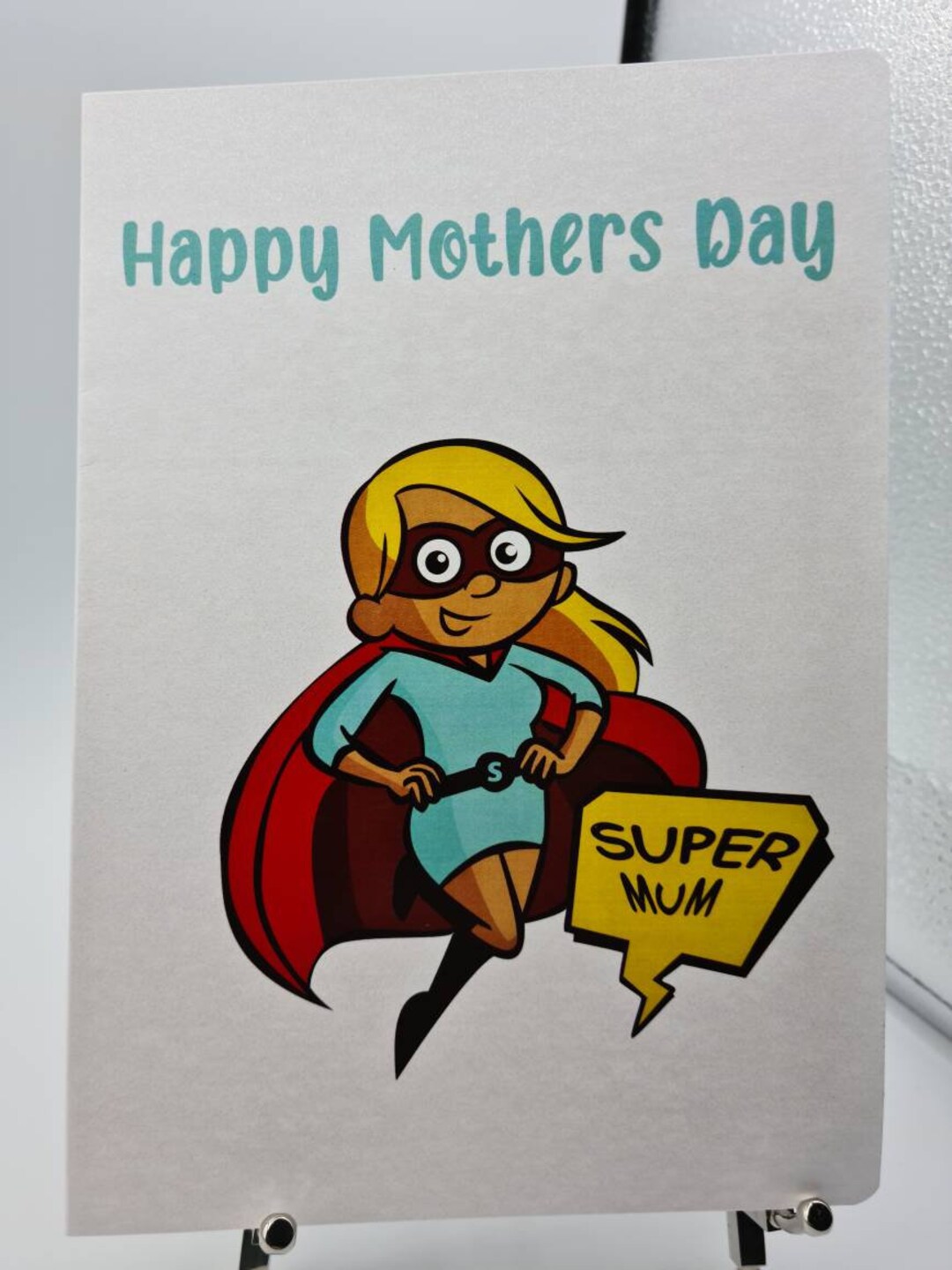 Supermum Mothers Day A5 Greetings Card High Quality Print on 300gsm ...