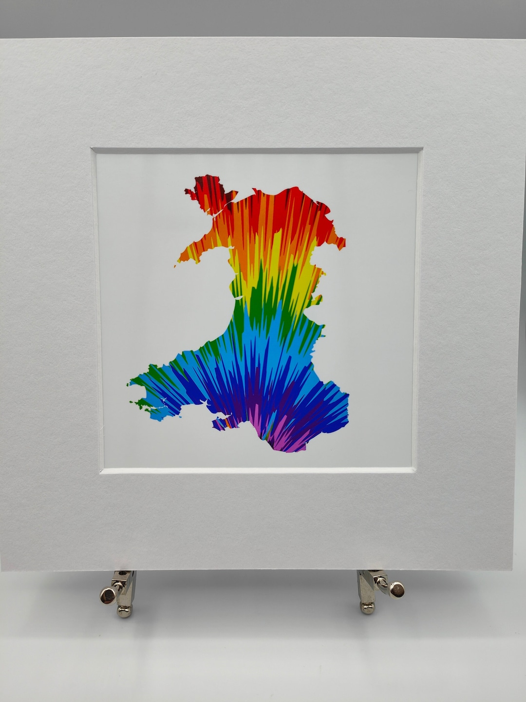 Abstract Colourful Map of Wales, Pop Art Style Picture, Wales UK, Art ...