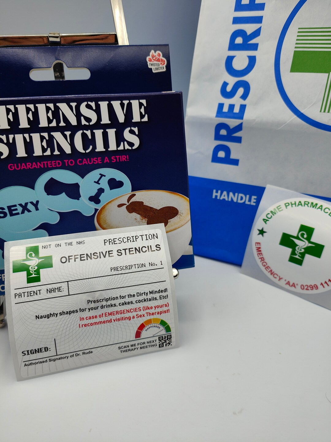 Prescription Offensive Stencils, Coffee, Hot Chocolate, Cakes, Desserts ...