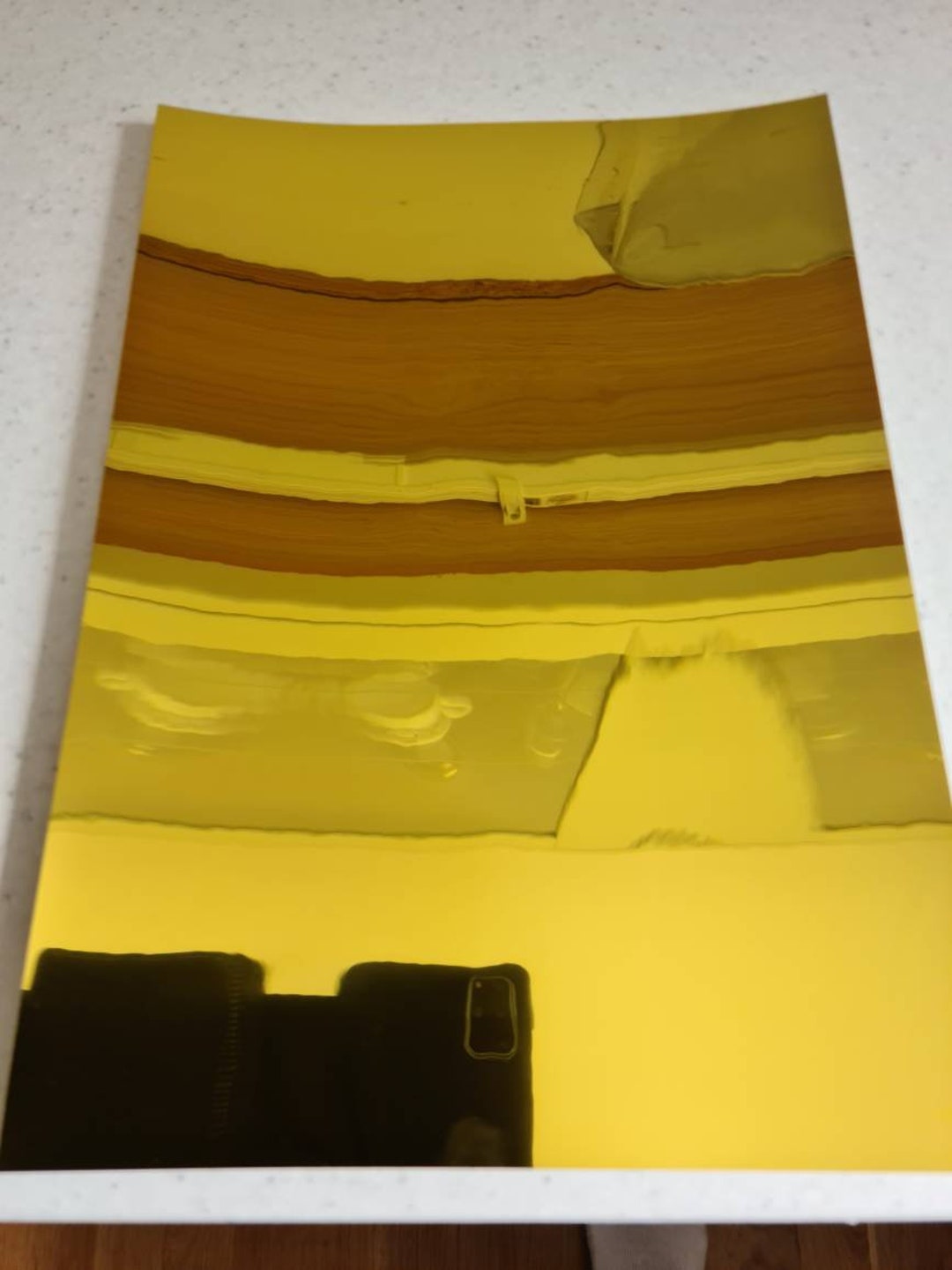 A4 Gold Inkjet Printable Glossy Metallic Gold Mirror Adhesive Film ...