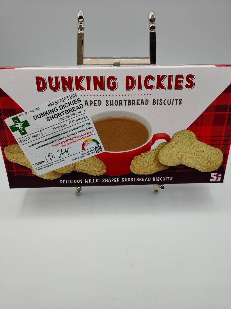 Prescription Dunking Dickies Willy Shortbread Biscuits, Willie Shaped ...