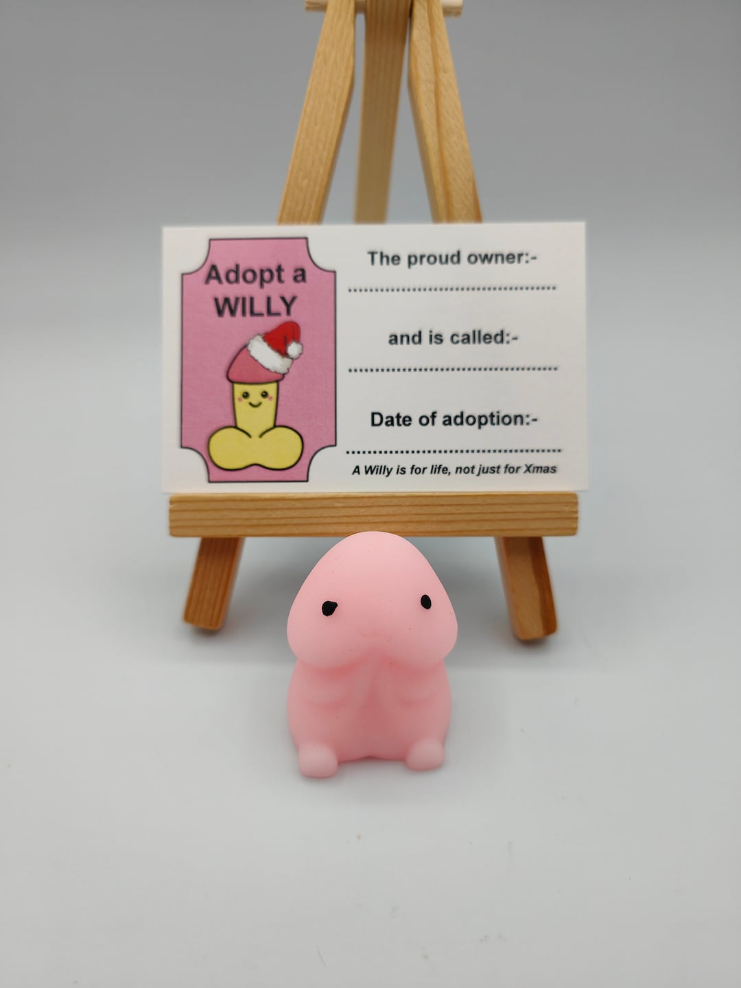 Xmas Adopt A Willy, Stress Relief Toy, Pink Pecker, Novelty, Fun, Gag ...