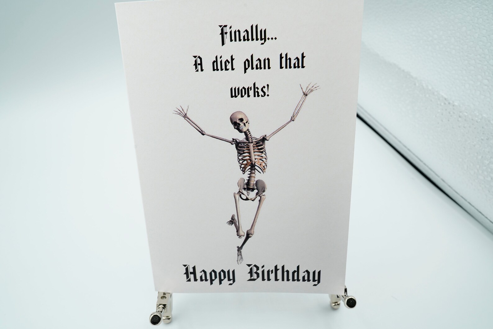 Joyous Skeleton Diet Plan A6/A5 Birthday Greetings Card High - Etsy
