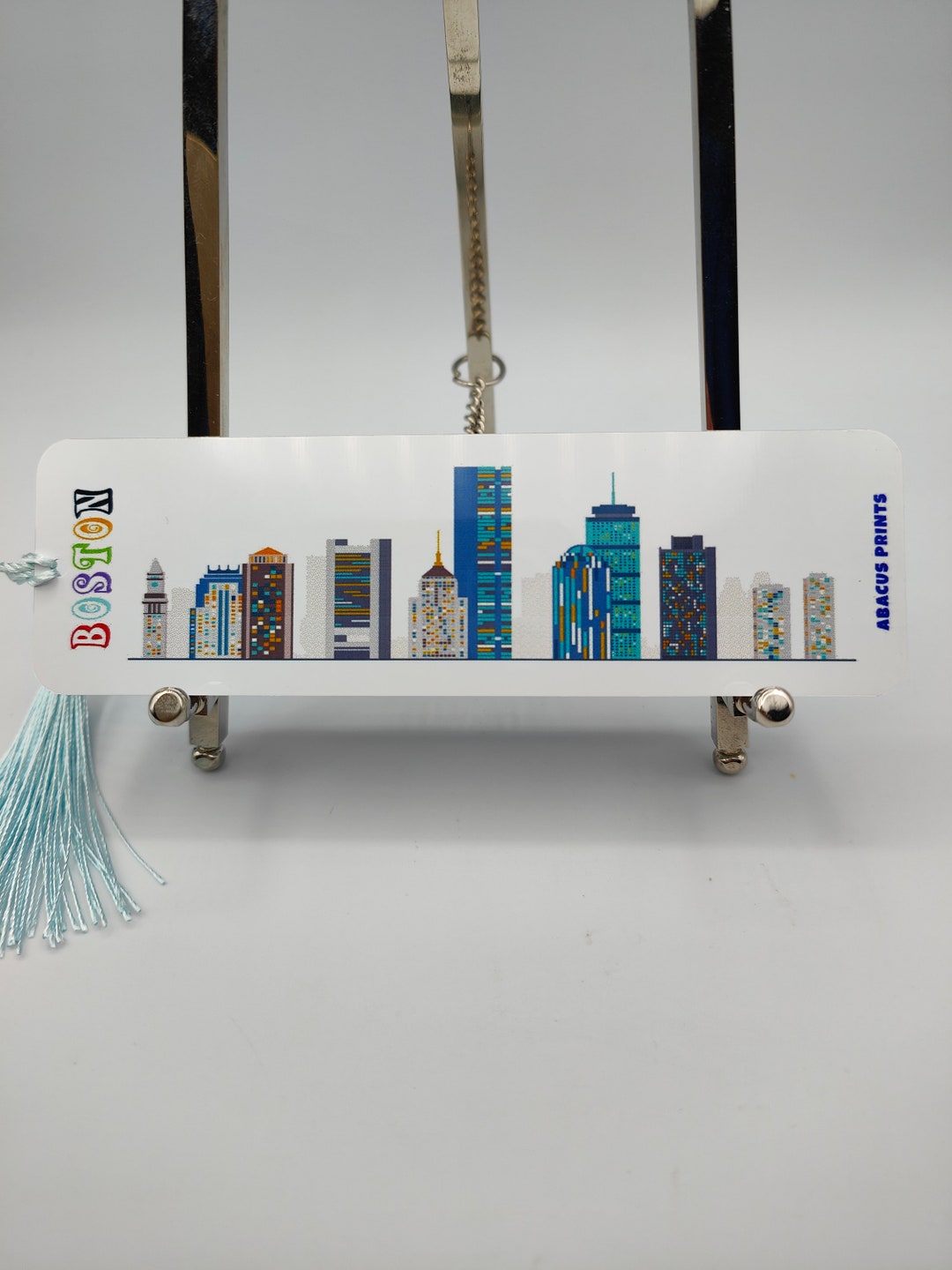 Metal Boston Skyline Bookmark, Artwork Drawing, USA Landmarks, American ...