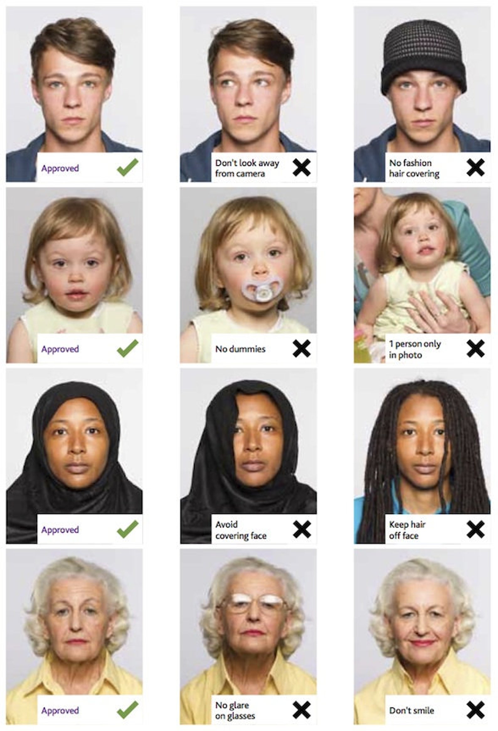 6 UK EU Passport Photos Visa ID Photo Printing 45mm X 35mm Etsy
