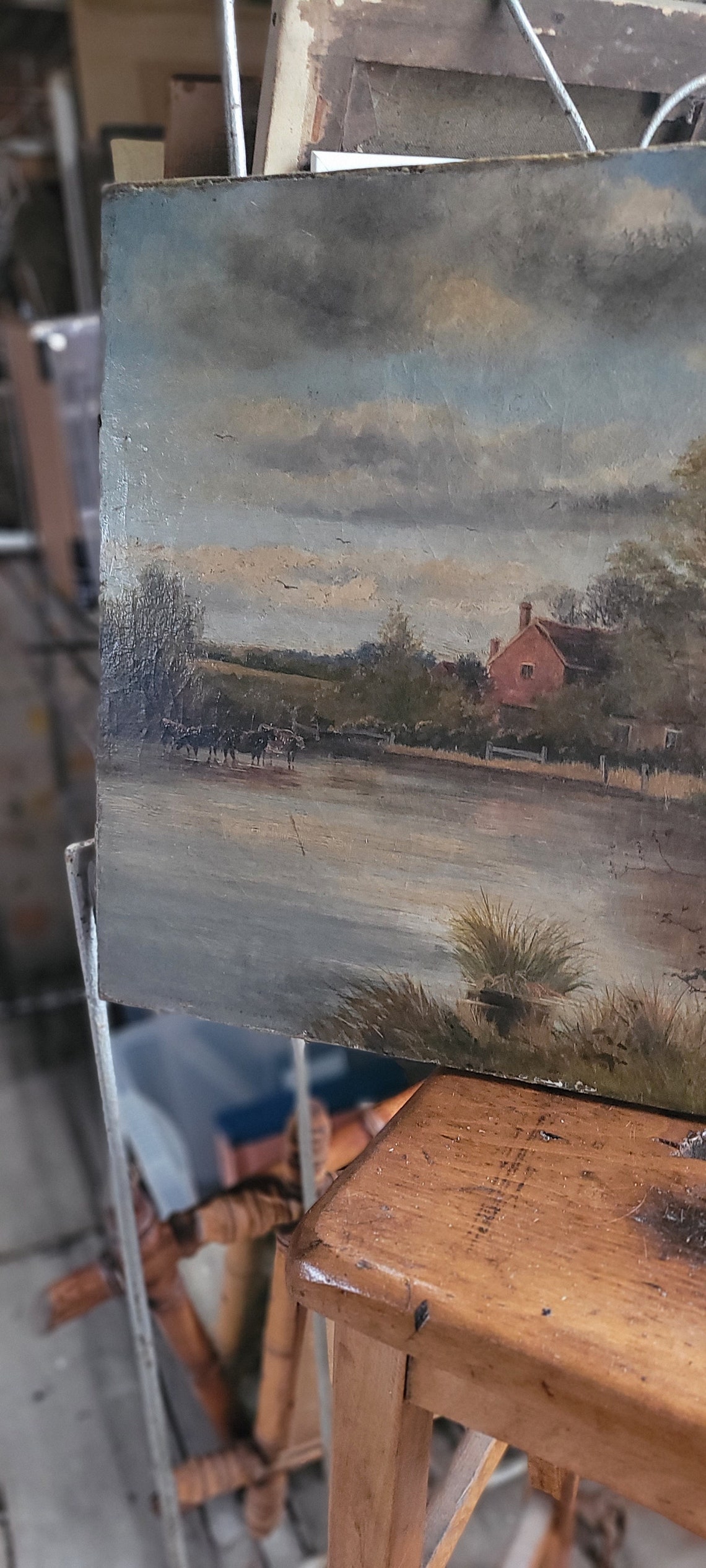 Vintage Unframed Painting, Canvas Picture, Landscape Painting - Etsy